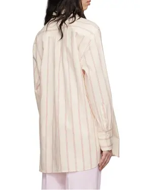TOTEME Long-sleeved Striped Shirt - White
