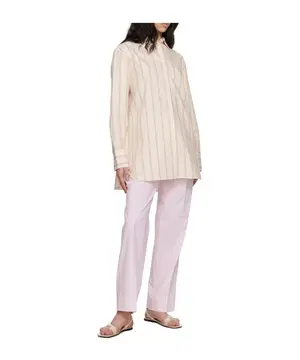 TOTEME Long-sleeved Striped Shirt - White