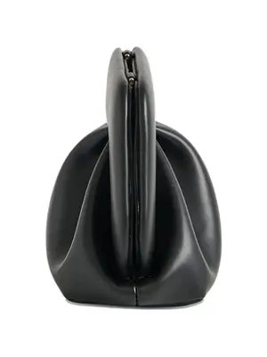 THEMOIRE Small Bios Ruched-top Clutch Bag - Black