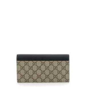 Gucci Bi-color Gg Marmont Continental Wallet