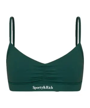 SPORTY  RICH Sporty Rich Logo Strappy Performance Bra