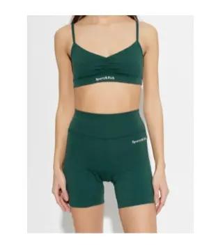 SPORTY  RICH Sporty Rich Logo Strappy Performance Bra