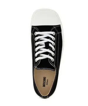 Moschino Edge Lace-up Sneakers - Black