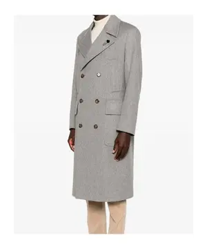 LARDINI Double-breasted Wool Coat