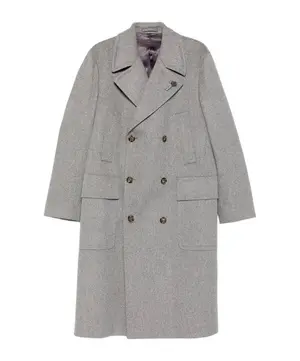 LARDINI Double-breasted Wool Coat