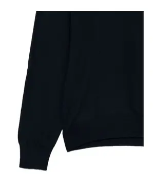 Tagliatore High Neck Long Sleeve Sweater - Blue