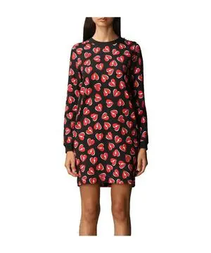 Moschino Pattern Printed Long Sleeve Dress