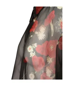Khaite Floral Printed Long Sleeve Shirt