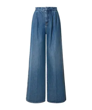 Alberta Ferretti High Waist Wide Leg Jeans