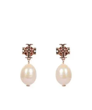 Tory Burch Kira Pearl Drop Earrings - Yellow