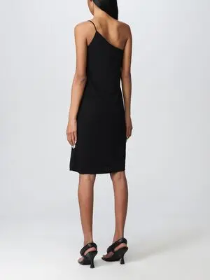 Dsquared2 One Shoulder Mini Dress - Black