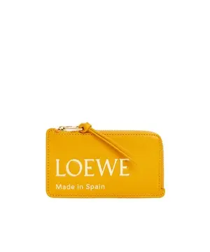 Loewe Zip Logo Cardholder Wallet - Orange