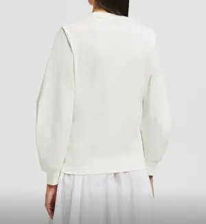 Moncler Cotton Pleated Sleeve T-shirt