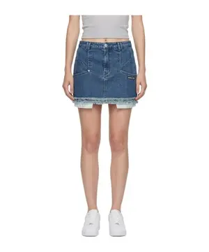 MARISSA CHIARA Belt Loop Denim Skirt
