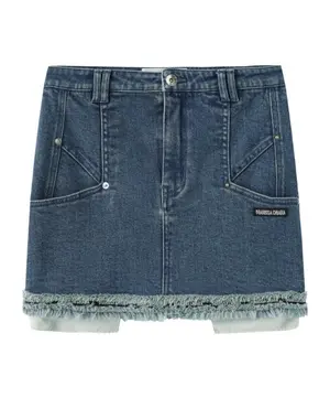 MARISSA CHIARA Belt Loop Denim Skirt
