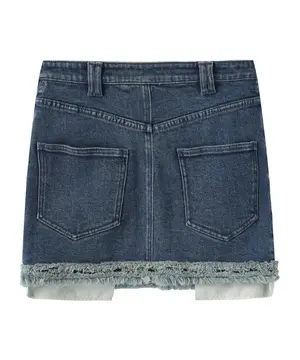 MARISSA CHIARA Belt Loop Denim Skirt