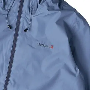 Barbour Long-sleeved Hooded Zip-up Jacket With Logo Detail