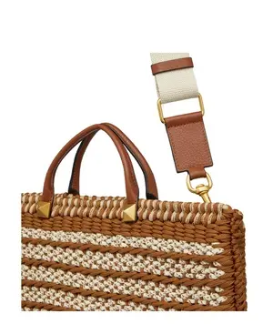Valentino Garavani Rockstud Crochet Tote Bag