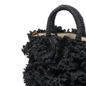 IBELIV 3d Embellished Handbag - Black
