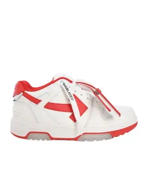 Off-White Out Of Office" Sneakers - White/red