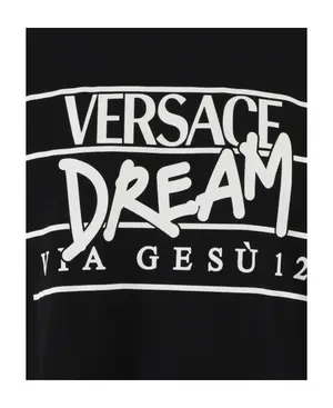 Versace Slogan Logo-print T-shirt