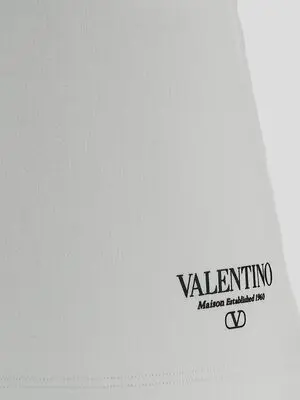 Valentino Garavani Logo Printed Straight Hem Shorts
