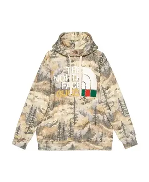 Gucci The North Face Logo-print Cotton Hoodie