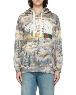 Gucci The North Face Logo-print Cotton Hoodie