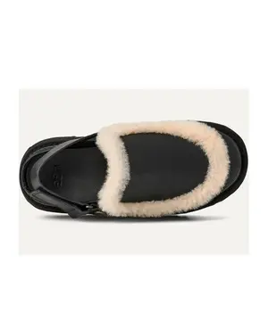 UGG 51mm Esmee Fur Trim Mules - Black