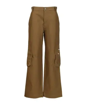 Off-White Wide-leg Cargo Trousers - Brown