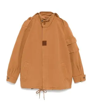 MAISON MARGIELA Cotton Zip-up Jacket With Drawstring Hem