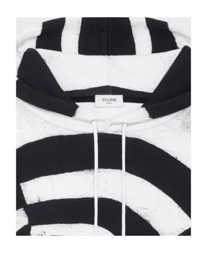 Celine Spider" Graphic Print Fleece Hoodie