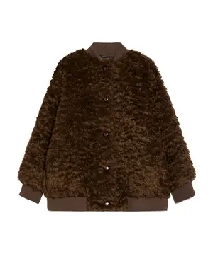 Max Mara Teddy Bomber Jacket - Chocolate