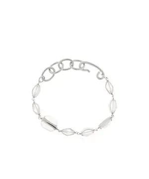 JIL SANDER Embellished Link Bracelet - Silver
