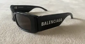 Balenciaga Rectangular Frame Sunglasses - Gray