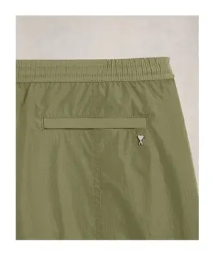 AMI Paris De Coeur Swim Shorts - Olive