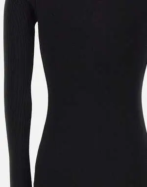 DIESEL® M-vera Off-the-shoulder Ribbed-knit Dress - Black