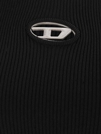 DIESEL® M-vera Off-the-shoulder Ribbed-knit Dress - Black