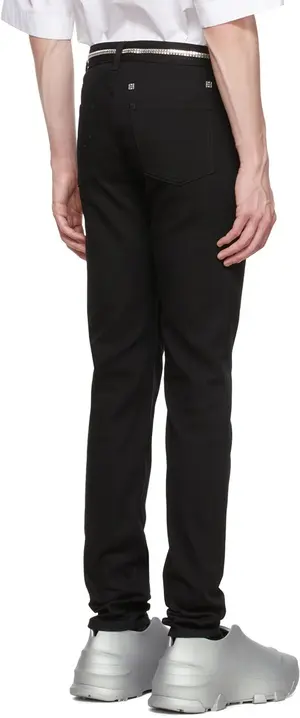 Givenchy 4g Embellished Skinny Jeans - Black