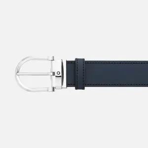 Montblanc Horseshoe Clasp Belt - Black