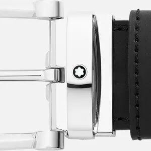 Montblanc Horseshoe Clasp Belt - Black