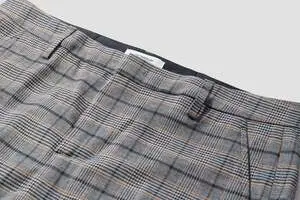 DONDUP Plaid Straight Leg Trousers
