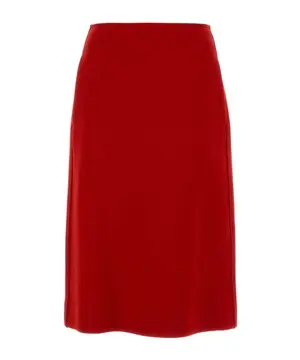JIL SANDER Mini Pencil Skirt - Red