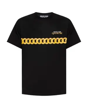 Versace Chain Printed Crewneck T-shirt