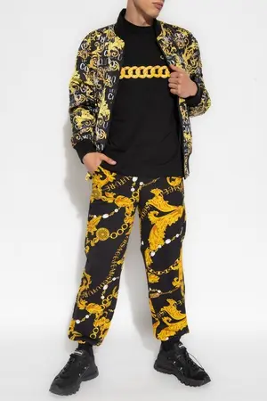 Versace Chain Printed Crewneck T-shirt