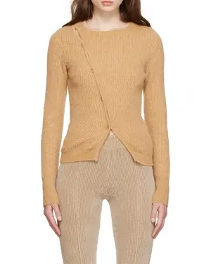 Jacquemus Le Papier" Asymmetrical Button Front Sweater