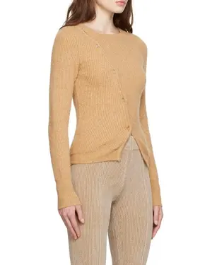 Jacquemus Le Papier" Asymmetrical Button Front Sweater