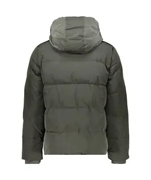 K-WAY Hooded Puffer Down Jacket - Black