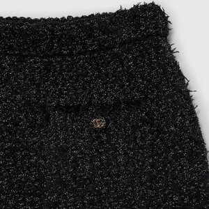 Gucci Tweed Mini Skirt With Double G Buckle Detail
