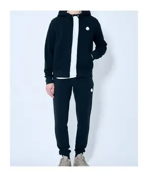Moncler Logo Patch Drawstring Hoodie